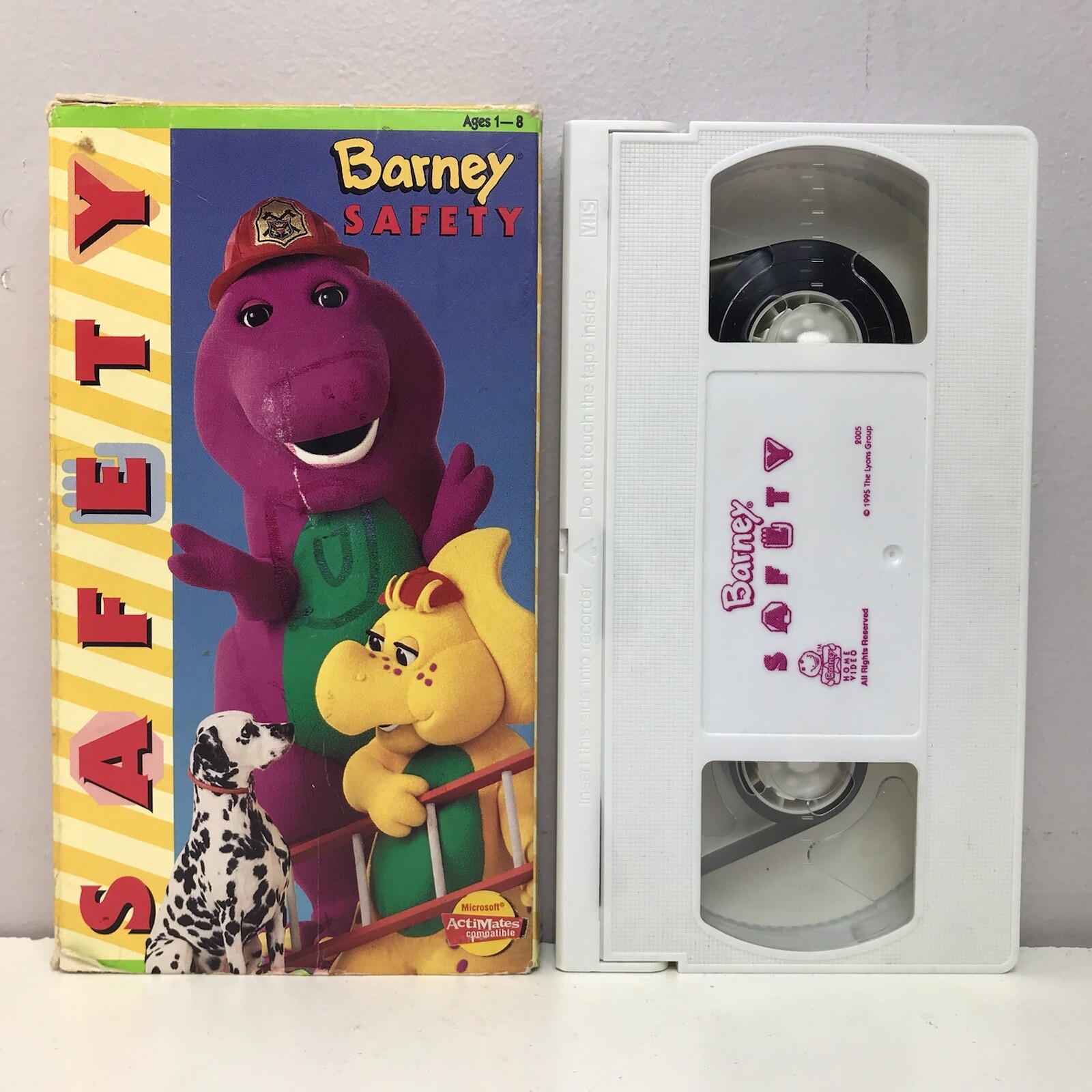 Barney & Friends Safety VHS Video Tape VTG Kids Sing Along