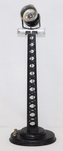 MARX 436 Searchlight Tower 13 3/4" Tall Black Spotlight Metal chrome ...