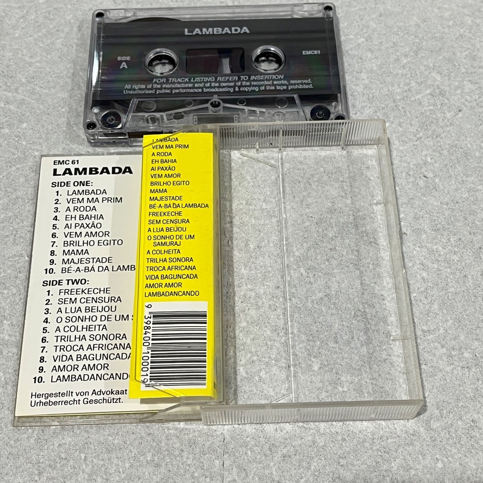 Lambada 20 Lambada Hits Vintage Cassette Tape EMC61 | eBay