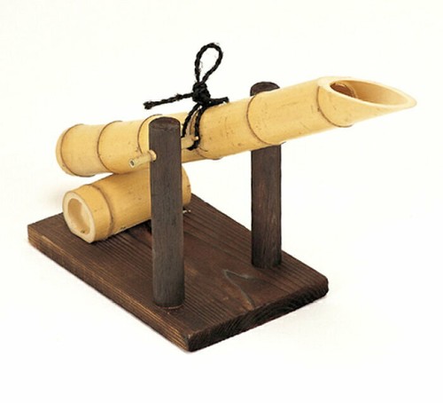 Shishi Odoshi deer scarer bamboo water fountain zen garden japan temple ...