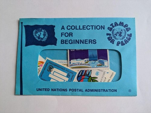 United Nations Stamp Collection - 9 Vintage Stamps in Rare Set, Used ...