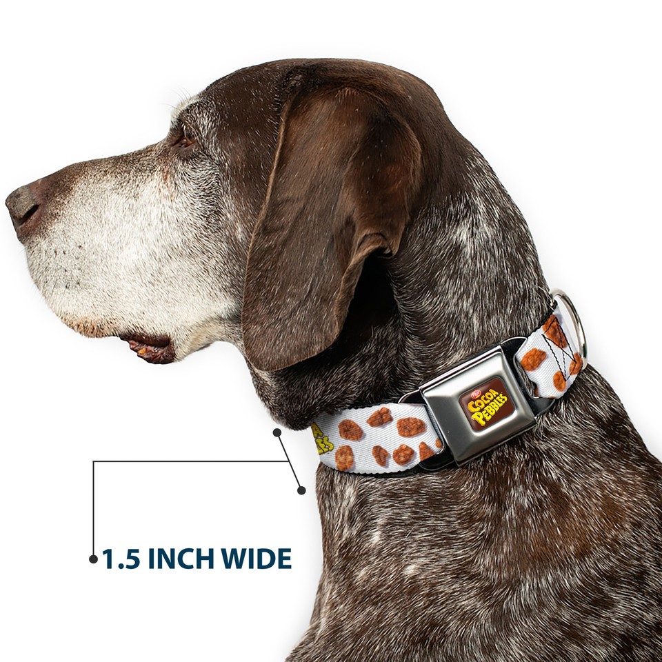 Dog Collar PBLA-POST COCOA PEBBLES Logo Full Color Brown/Yellows POST ...