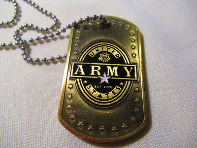 US ARMY DOG TAG Challenge Coin w/ chain | eBay