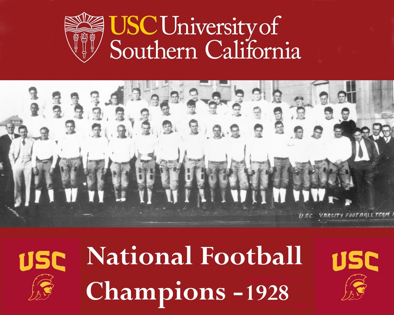 USC - 1928 National Football Champions, 8x10 Team Photo | eBay