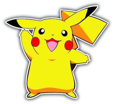 PIKACHU POKEMON POKEBALL Ash DECAL STICKER 3M US MADE TRUCK WALL WINDOW ...