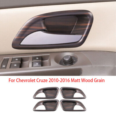 For Chevrolet Cruze 2010-2016 Matt Wood Grain Inner Door Handle Bowl ...