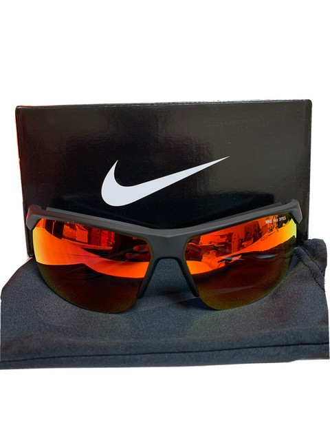 Nike Men's TRAINER M Sunglasses Black/Red Mirror EV1013-006 for sale ...