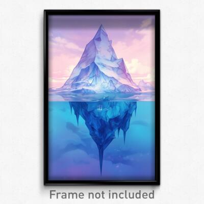 Art Poster - Ordinary Iceberg (Psychedelic Trippy Weird 11x17 Print) | eBay