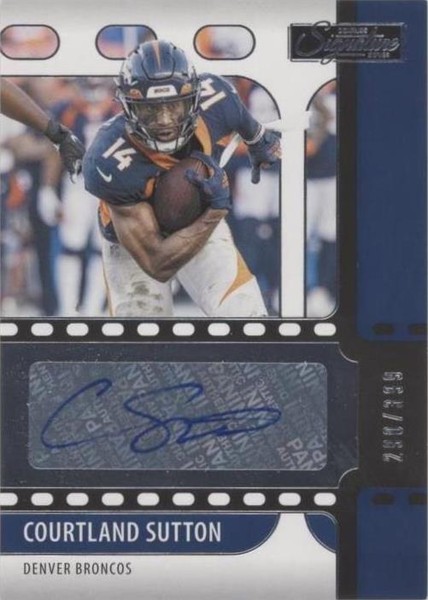 2021 Panini Chronicles - Signature Series #SS-CSU Courtland Sutton /399 ...