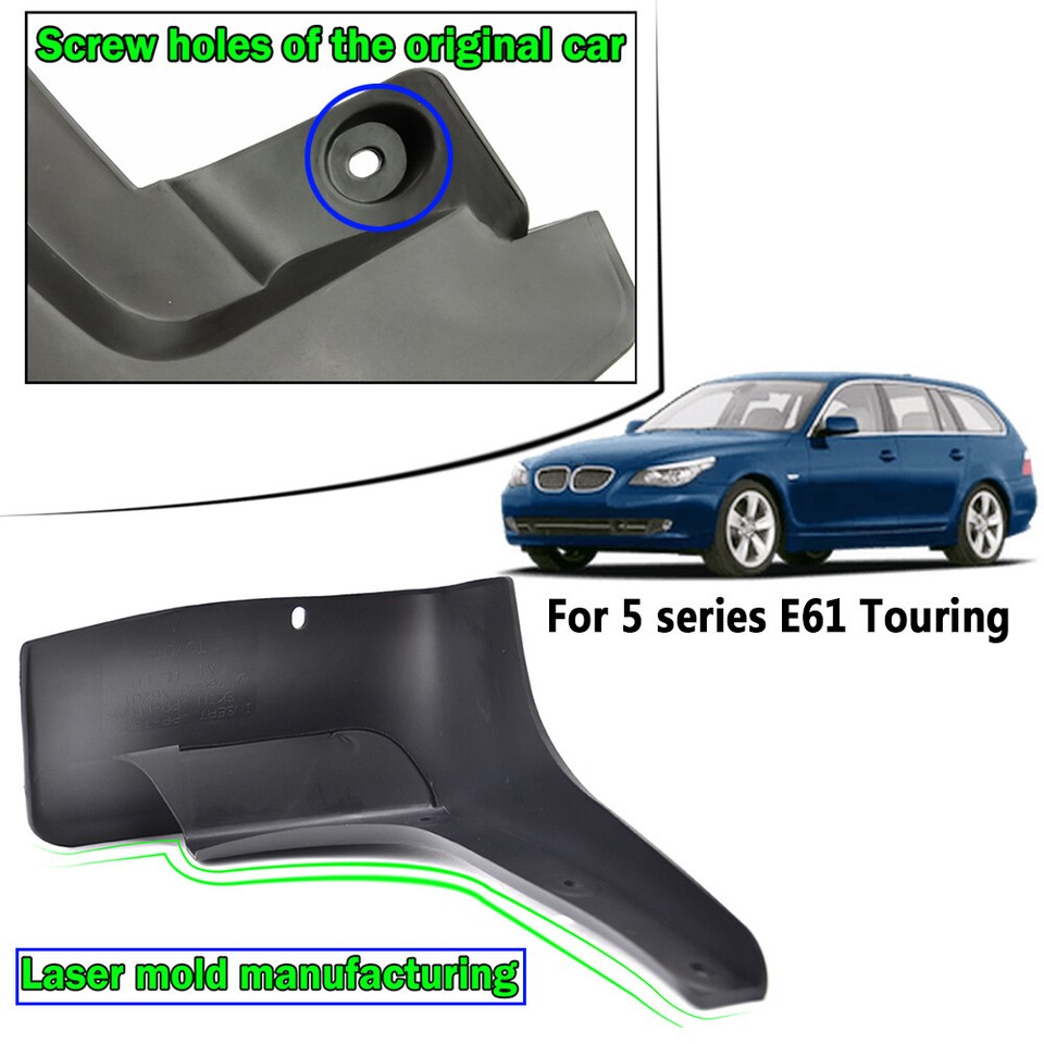 x4 Splash Guard Mud Flaps Mudguards For BMW 5 Series E61 Touring 2004 ...
