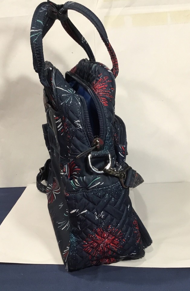 Lug Mini Puddle Jumper Navy Blue Fireworks Shoulder Double Handle Bag ...