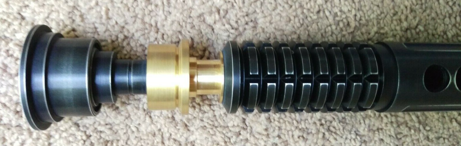 Saberforge Exalted MK1 Weathered Finish Empty Hilt No Electronics Obi ...