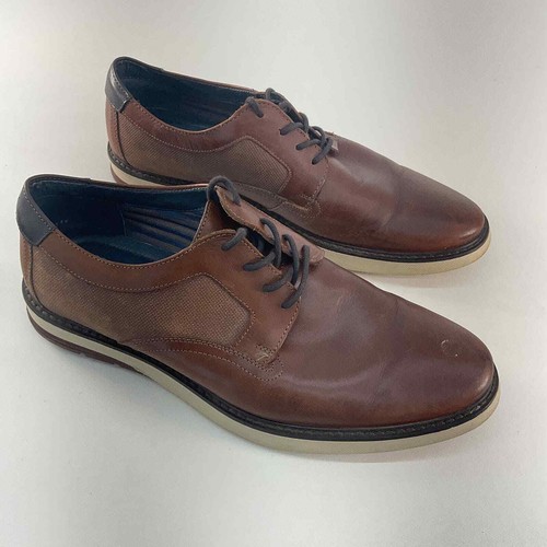 Flexi Men's Brown Leather Derby Dress Shoes - Size 10.5 | eBay