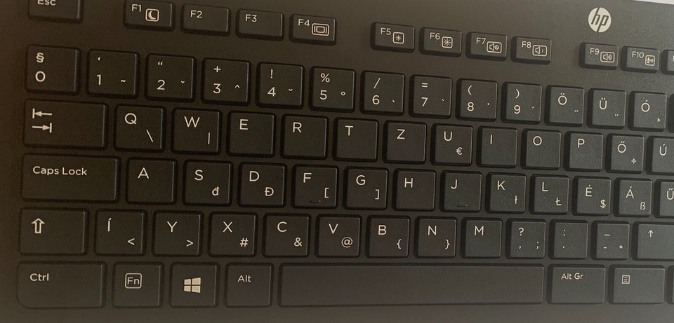 HP Hungarian Keyboard USB Hungarian Bilingual Computer Language ...