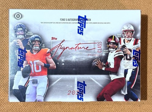 2024 TOPPS SIGNATURE CLASS HOBBY BOX Football New Factory Sealed 5 ...