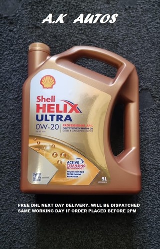 SHELL HELIX ULTRA PROFESSIONAL AP-L 0W20 FULLY SYNTHETIC CAR ENGINE OIL ...
