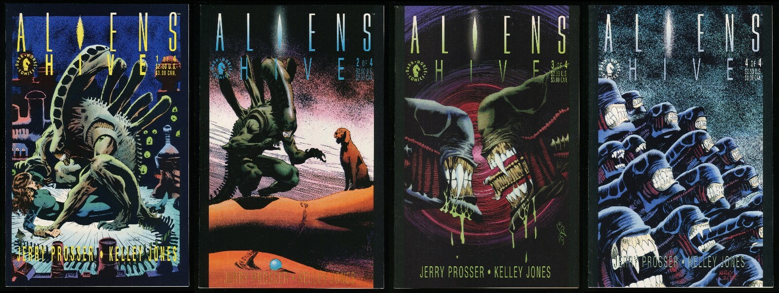 Aliens Hive Comic Set 1-2-3-4 Lot Xenomorph Alien Queen Chestburster ...