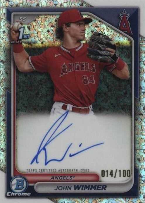 2024 Bowman - Chrome Prospect Autographs John Wimmer #CPA-JW Mini ...