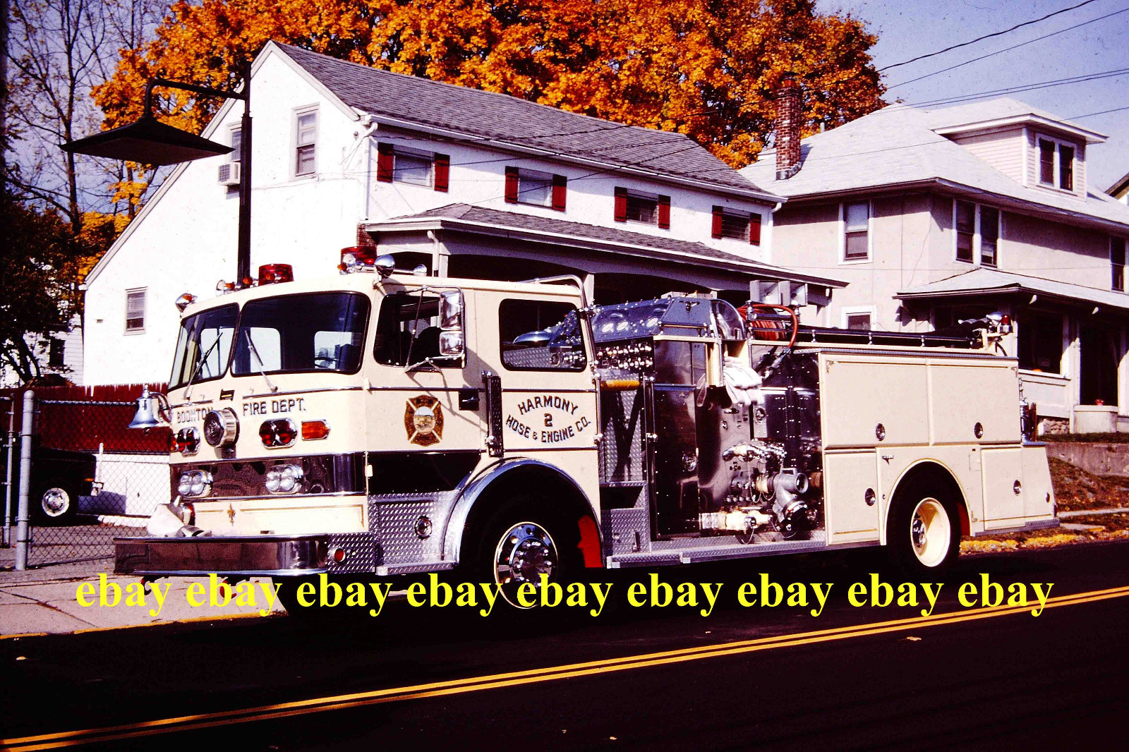 NJ70 Fire Apparatus Slide Boonton NJ Fire Dept Engine 304 1976 Great ...