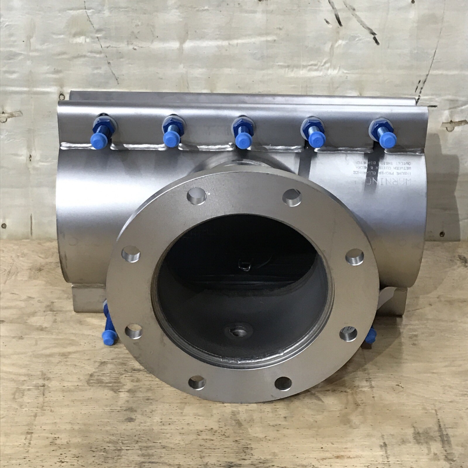 8” x 8” ALL STAINLESS TAPPING SLEEVE SMITH BLAIR STYLE 665 9.20-9.60 AC ...