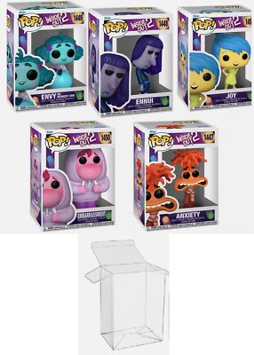 Inside Out 2 (Joy Anxiety Envy Ennui Embarrassment) Pop Vinyl Figures ...