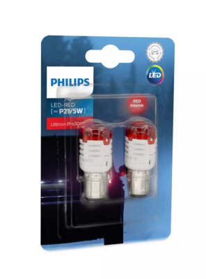 New PHILIPS P21/5 LED RED 12V 2PK ULTINON 3000 #11499U30RB2 | eBay ...