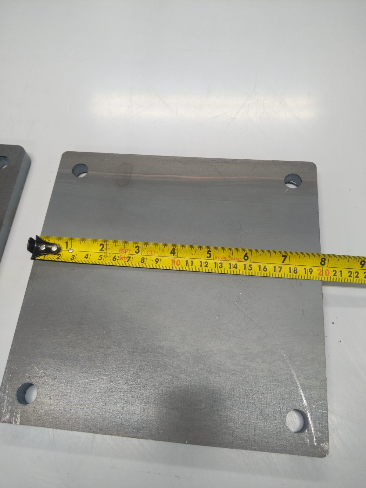 Mild Steel Plates 12mm square with Holes- Fixing-Mounting Flat Bar ...