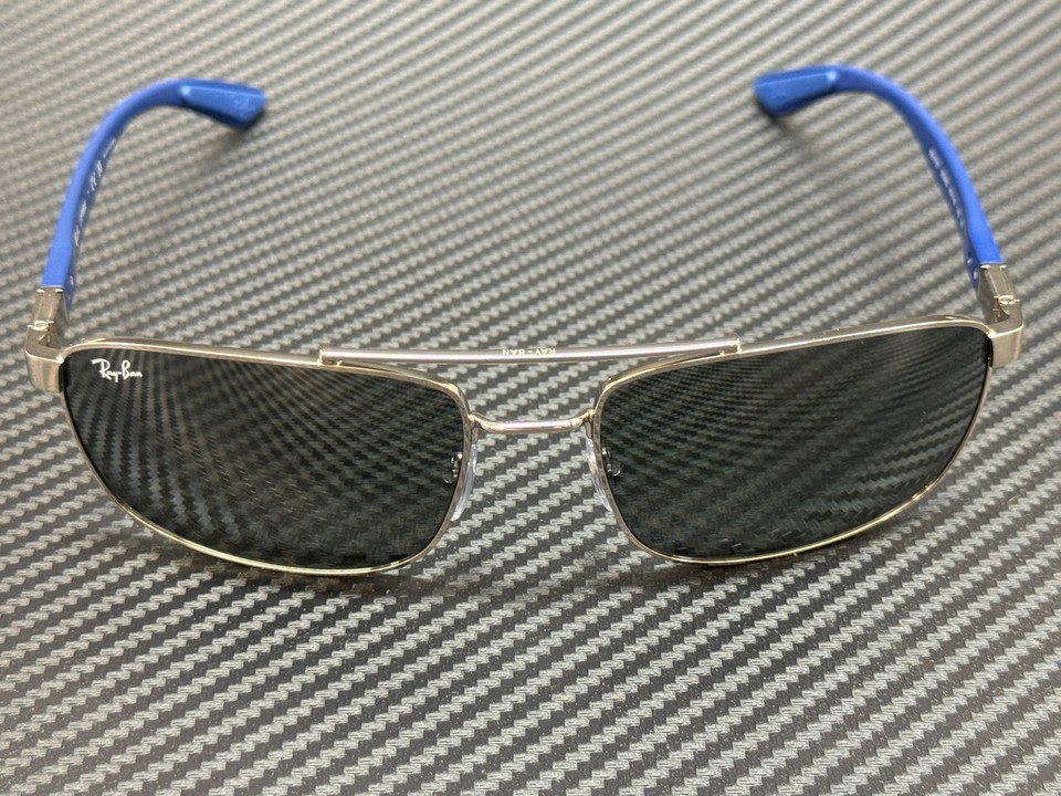 RAY BAN RB3737 003 6G Silver Grey Mirror Silver Unisex 60 mm Sunglasses ...