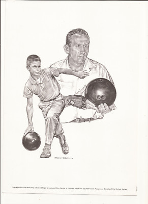 Equitable Life Reproduction Drawing DON CARTER-Former Professional ...