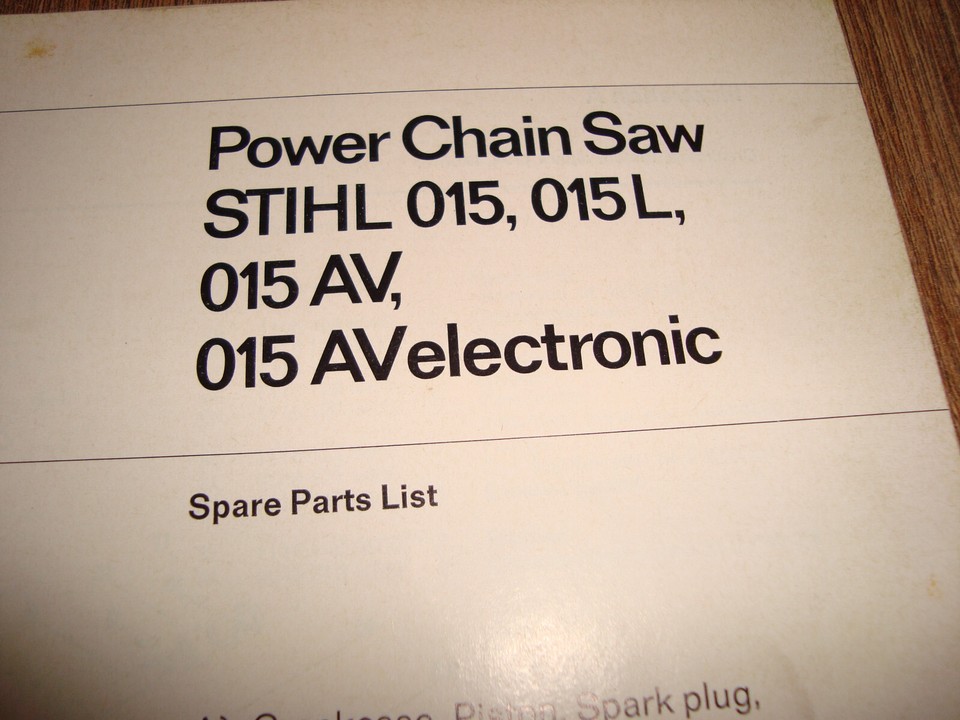 Stihl Power Chain Saw 015 015L 015 AV Spare Parts List And Modification ...