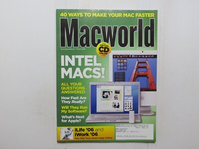 Macworld Magazine March 2006 Intel Macs! Apple Web Tools Image D9 | eBay