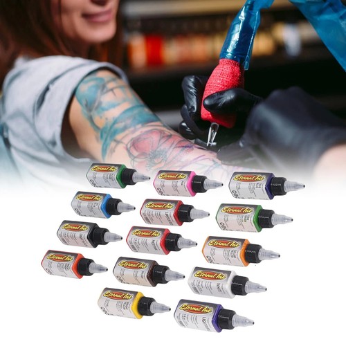 Tattoo Ink Set 14 Color 30ml/1oz bottles Professional Kit For Artist ...