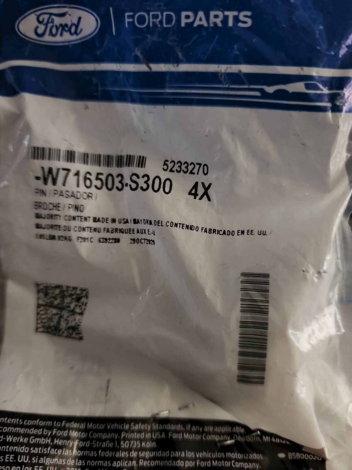 Genuine OEM Ford Rocker Molding Retainer -W716503-S300 4pc | eBay