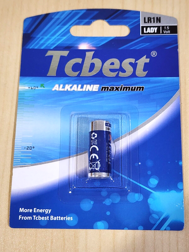 1 x Tcbest E90 N size LR1 batteries 1.5V Alkaline Lady MN9100 AM5 E90 ...