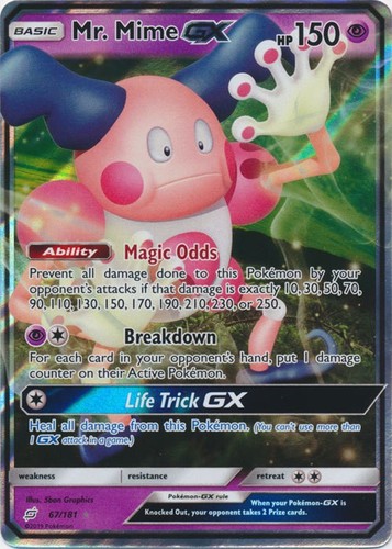 1x Mr. Mime GX - 67/181 - Ultra Rare NM-Mint Pokemon SM09 - Team Up | eBay