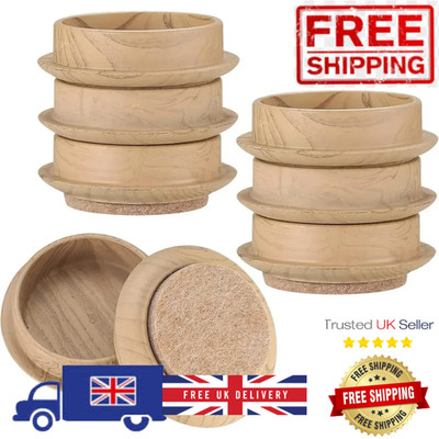 Floor Protector Castor Cups Felt Pads Chair Furniture Carpet Table Wood ...