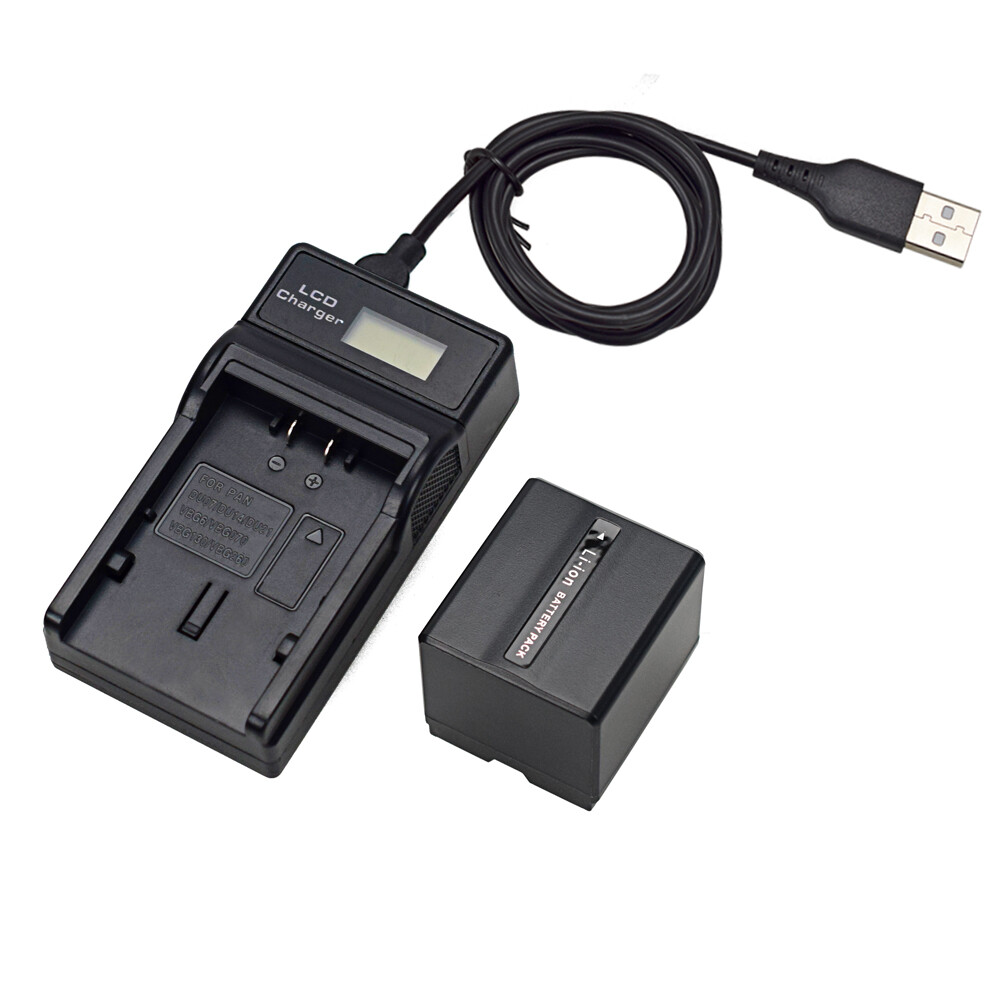 Battery or USB Charger for Panasonic CGR-DU14 CGA-DU14 VDR-D100 VDR ...