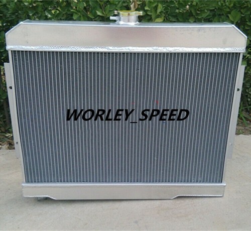 Aluminum Radiator For Aftermarket Jeep CJ CJ5 CJ6 CJ7 GM CHEVY ...