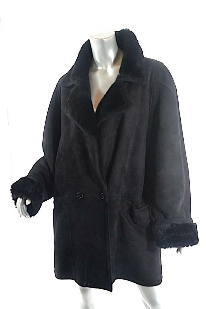 SAWYER OF NAPA Since 1869 Black Vintage UNISEX Shearling D SAWYER OF NAPA Since 1869 Black Vintage UNISEX Shearling D