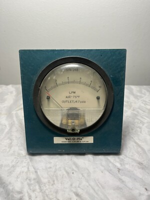 Vintage Vol-O-Flo Gauge National Instruments LPM Outlet 14.7 psia | eBay