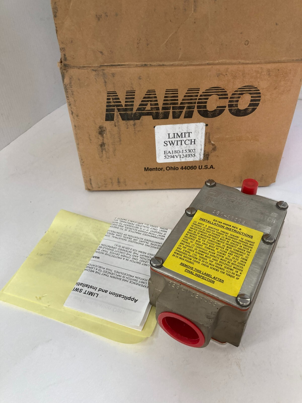 Namco Controls Ea180 15302 Limit Switch for sale online | eBay