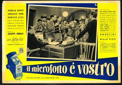 IL MICROFONO E' VOSTRO Radio RAI, BARZIZZA,TIERI,TROMBONE, FOTOBUSTA ...