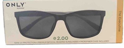 Only Eyewear The EXECUTIVE Reading Glasses Bifocal Sunglasses 100% UV ...
