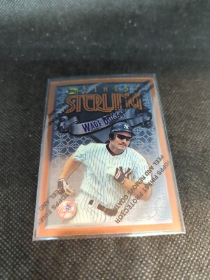 1996 Topps Finest Sterling #301 Wade Boggs w/coating New York Yankees ...