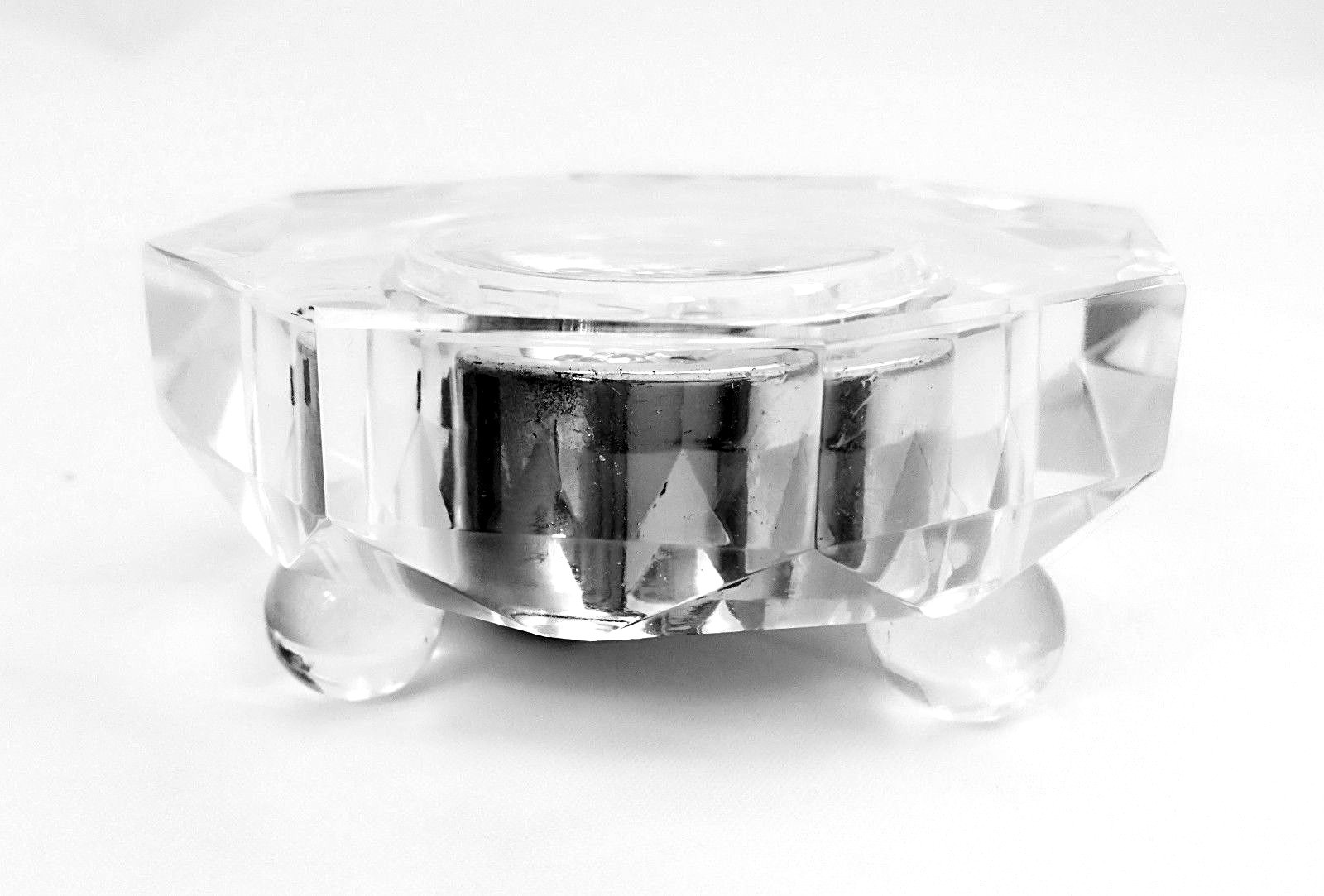 7 LED Colored lights Illuminated Crystal Display Stand Base w/ Power ...