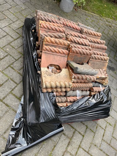 Reclaimed Victorian Garden Rope Edging Tiles Linear Run X 197 | eBay UK