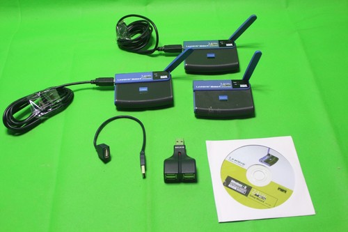 Linksys 2.4GHz 802.11g Wireless-G USB Network Adapter WUSB54G Lot and ...