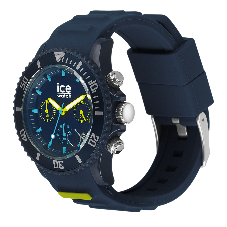 Ice Watch Blue Mens Chronograph Watch Ice Chrono - Blue Lime 021426 | eBay