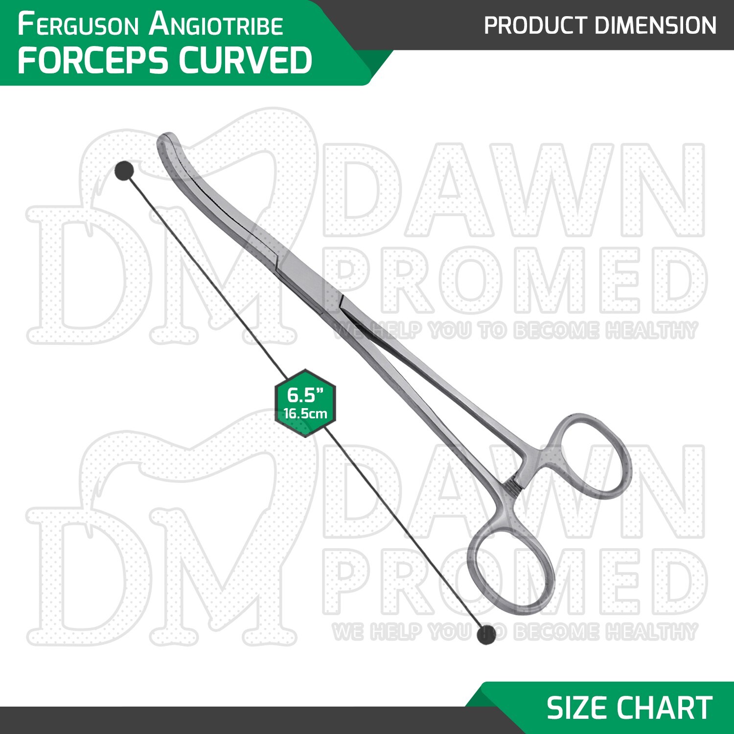 Ferguson Angiotribe Forceps 6.5" Curved Surgical Veterinary Instrument ...