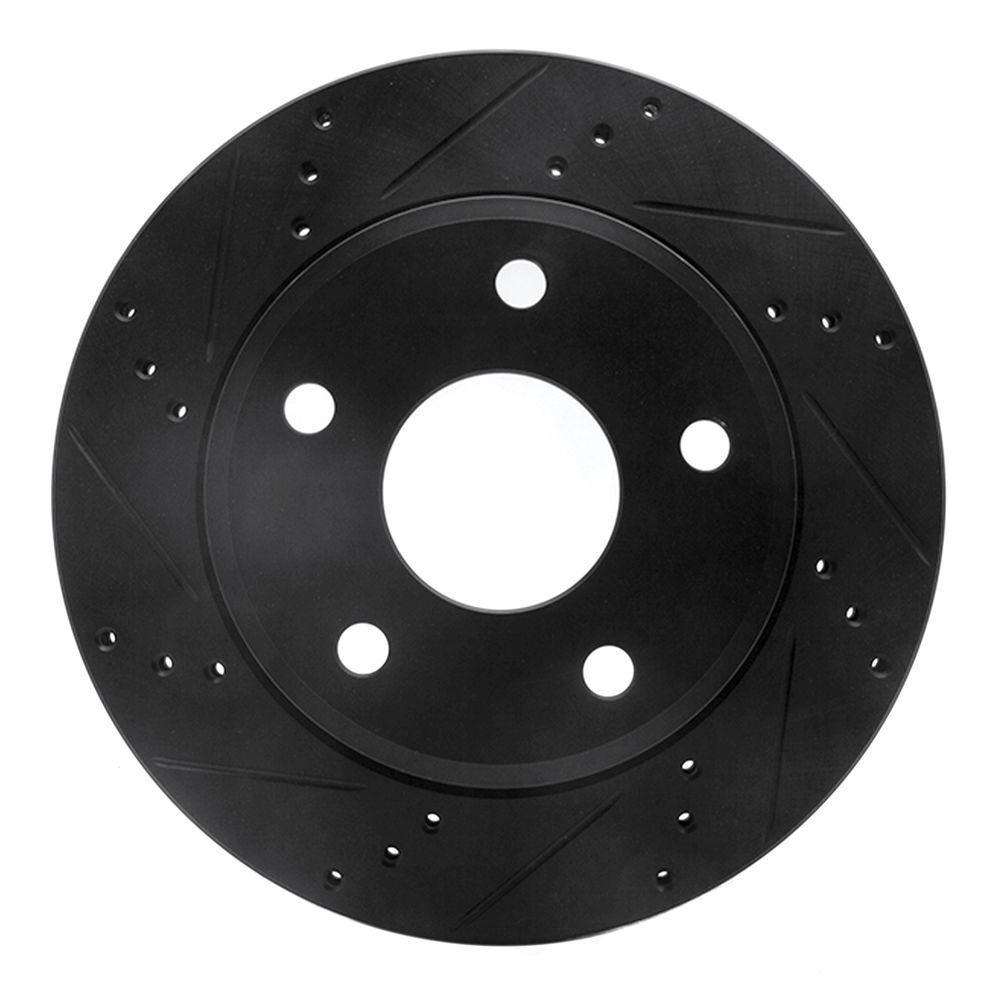 Disc Brake Rotor-Brake Rotor - Drilled And Slotted - Black DFC 633 ...